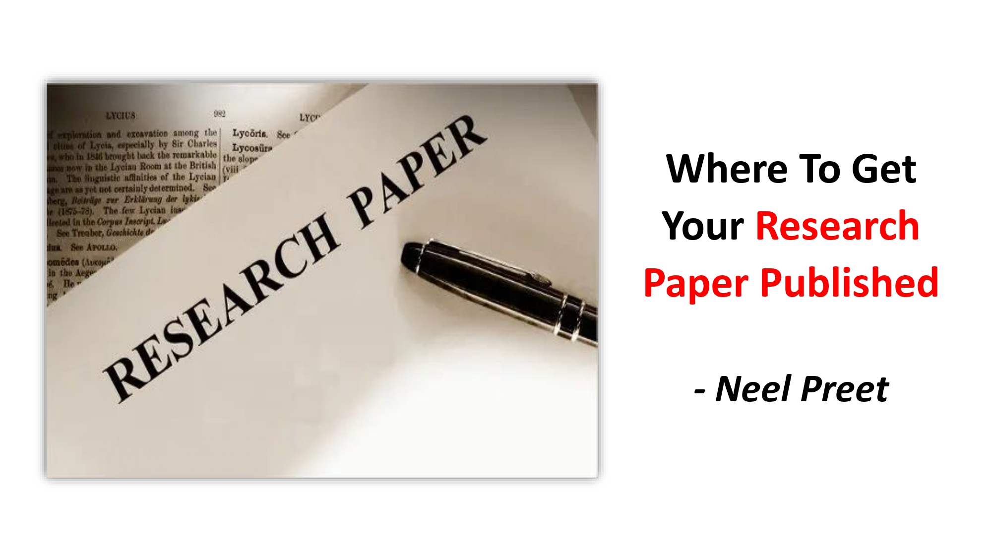 Where To Get Your Research Paper Published - The Literature Times